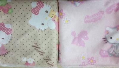 China Printed Cat Cartoon Terry Towel Pink Microfiber 30*60 Kitchen Hand Cleaning Microfiber Cloth for sale