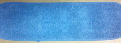 China 13 * 47 Microfiber Wet  Mop Pads Blue Twisted Round Pipe Sponge Floor Cleaning for sale