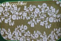 China Green printed flower Microfiber Mat 40*60 floor bathroom memory  foam mat carpet for sale