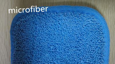 China High absorption Microfiber Wet Mop Pads blue twisting 13*47  polyester fabric  3mm sponge for sale