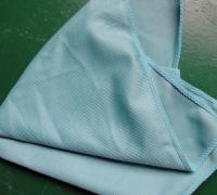 China 40 * 40cm 260gsm Microfiber Glass Cleaning Cloth Green Thick Fashinable Soft for sale