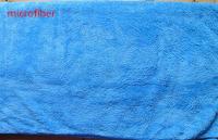 China Blue  80 * 140cm Altra Thick Microfiber Bath Towels Super Absorbent Bathroom Cleaning for sale