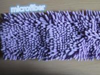 China Purple Colorful Microfiber Wet Mop Pads 13*47cm Hair Length 2cm Big Chenille for sale