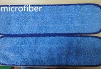 China Blue 13 * 47cm Microfiber Wet Mop Pads High And Low Twisted Fabric Microfiber Mop Heads for sale