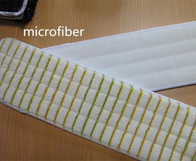 China Yellow Woven Coral Microfiber Wet Mop Pads Velvet Super Thick Nylon Self-adhensive Wet Mop Pads for sale