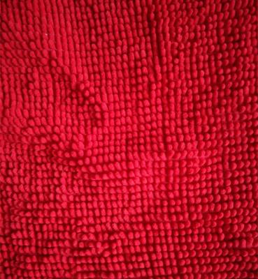China Microfiber 1200gsm Red Big Chenille 150cm Width Used Like Mats Gloves for sale