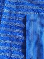 China 160cm Width Warp Knitting Blue Eight Grid Microfiber Cleaning Cloth SGS for sale