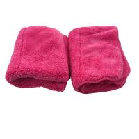 China 20% Polyamide Microfiber Cleaning Cloth Red Coral Fleece 40x40 Terry Towel for sale