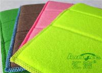 China Reusable Microfiber Dishcloths Green , Kitchen Dish Towel 17 x 23cm for sale