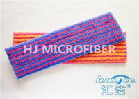 China Yarn Dyed Microfiber Wet Mop Pads For Cleaning  5” x 18” , Dust Mop Covers for sale
