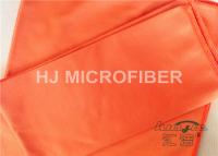 China Polyester Microfiber Car Cleaning Cloths Orange , Microfiber Car Drying Towels for sale