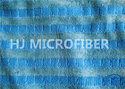 China Plain Dyed Jacquard Grid Microfiber Twisted Pile Fabric For Mop Pad for sale