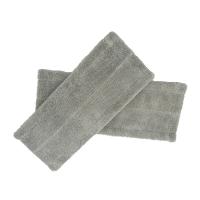 China Grey Flat Floor Wet Mop Pads 80% Polyester 20% Polyamide 450gsm for sale