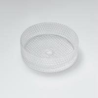 China 12mm Table Top Hand Wash Basin 15.5 Inch Transparent Crystal Round Bathroom Sink Basin Bowl for sale