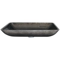China Dark Green Glass Bathroom Non Porous Dynamic Vessel Sink Tempered Glass for sale