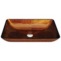 China 110mm Rectangular Table Top Wash Basin Table Top Counter Design Tempered Glass for sale