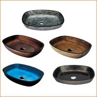 China 45mm Drain Latest Hand Wash Basin 40mm Length Large Rectangular Vessel Sink for sale