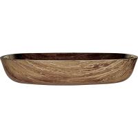 China Glass Bathroom Rectangular Vessel Sinks And Hand Drawing Wood Color for sale