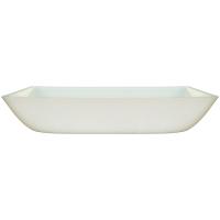 China Pedestal Above Counter Rectangular Vessel Sink Glass Bowl Bathroom Countertop for sale