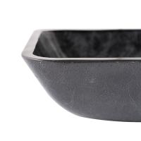 China Dark Green Bathroom Wash Basins 18 Inch Gray Onyx Handmade Rectangular for sale