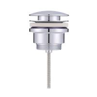 China Unslotted Bathroom Sink Drain Click Clack Chrome Bathroom Sink Pop Up Drain for sale