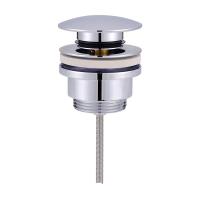 China Unslotted Bathroom Sink Drain Click Clack Chrome Bathroom Sink Pop Up Drain for sale