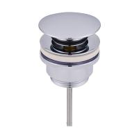 China Unslotted Bathroom Sink Drain Click Clack Chrome Bathroom Sink Pop Up Drain for sale