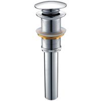China Silver Waste Water Drain Pump 45mm Dia Washbasin Faucet Pop Up Drain Chromed Silver for sale