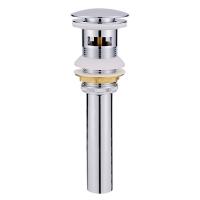 China Silver Waste Water Drain Pump 45mm Dia Washbasin Faucet Pop Up Drain Chromed Silver for sale