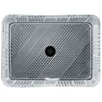 China Crystal Clear Rectangular Countertop Sink Bathroom 460mm 330mm 105mm Hand Wash for sale