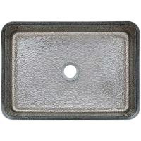 China Silver Chromed Rectangular Above Counter Sink Shinning Shallow Vessel Bathroom Sink for sale
