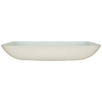 China Lacquered Bathroom Wash Basins 18 Inch Tempered Glass Sink White Rectangular for sale