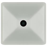 China Funnel Shaped Bathroom Wash Basins Lacquered Tempered Glass White Bathroom Sink Bowl for sale