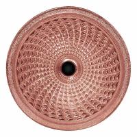 China Funnel Shaped Rose Gold Bathroom Sink Crystal Chromed 450mm Length for sale