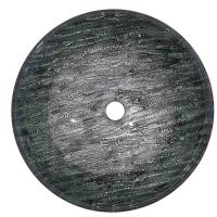 China Engraving Round Table Top Wash Basin Black Bathroom Sink Hand Drawing for sale