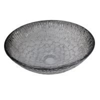 China Modern Crystal Wash Basins Gradient Black Modern Glass Vessel for sale