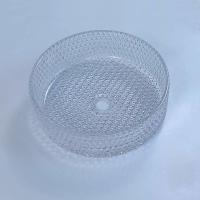 China 395mm Round Glass Wash Basin Hand Wash 45mm Dia No Hole For Hotel Bathroom for sale
