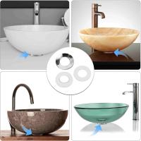 China Chromed Wash Basin Accessories Silver Vessel Sink Mounting Ring For Home Bathroom for sale