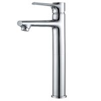 China Solid Brass Wash Basin Accessories Corrosion Resistant Single Hole Chrome Vessel Sink Faucet for sale