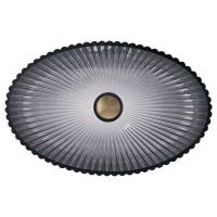 China Die Casting Glass Vessel Basin Smoke Gray Color Interior 135mm Height for sale