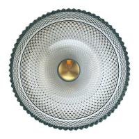 China Modern Crystal Glass Round Countertop Basin For Bathroom for sale