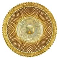China 45mm Drain Hole Glass Wash Basin 18K Gold Color Bathroom Sinks For Home Hotel for sale