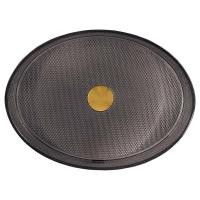 China Oval Shaped Glass Vessel Basins Transparent Black Flat Bottom Bathroom Sinks for sale