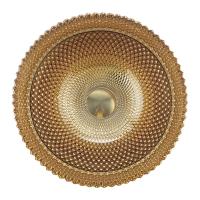 China Crystal Glass Wash Basin In British Gold Color Bowl Shape Bathroom Countertop Sinks for sale