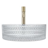 China 12mm Thickness Glass Vessel Basins Crystal Clear Sink No Leakage for sale