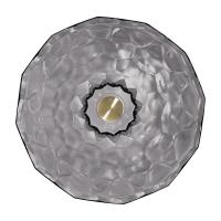 China Modern Ball Shaped Glass Wash Basin Light Gray Color Vessel Sinks Pop Up Drain for sale