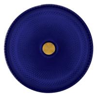 China Crystal Glass Vessel Basins Royal Blue Color Countertop Sink for sale