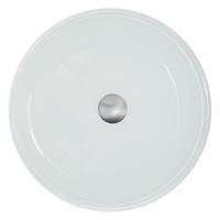 China High Glossy White Round Tempered Glass Sink Bathroom Countertop Sink for sale