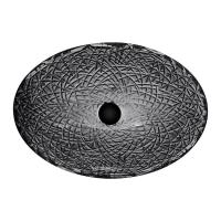 China Transparent Black Crystal Glass Wash Basin Bowl Diecasting Bathroom Countertop Sinks for sale
