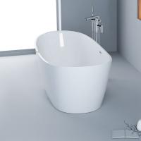 China Modern Acrylic Freestanding Bathtub Oval Shape Fresh High Glossy for sale